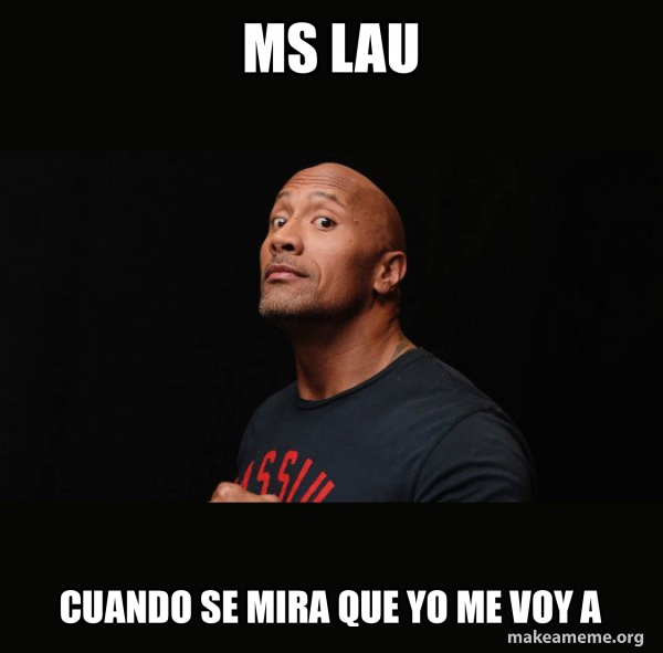 ms lau cuando se mira que yo me voy a - Dwayne Johnson (The Rock) Meme ...