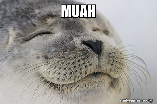Muah - Satisfied Seal Meme Generator