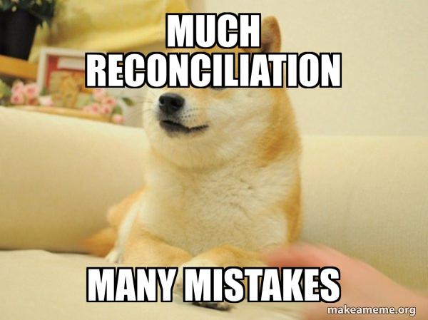 much reconciliation many mistakes - Doge Meme Generator