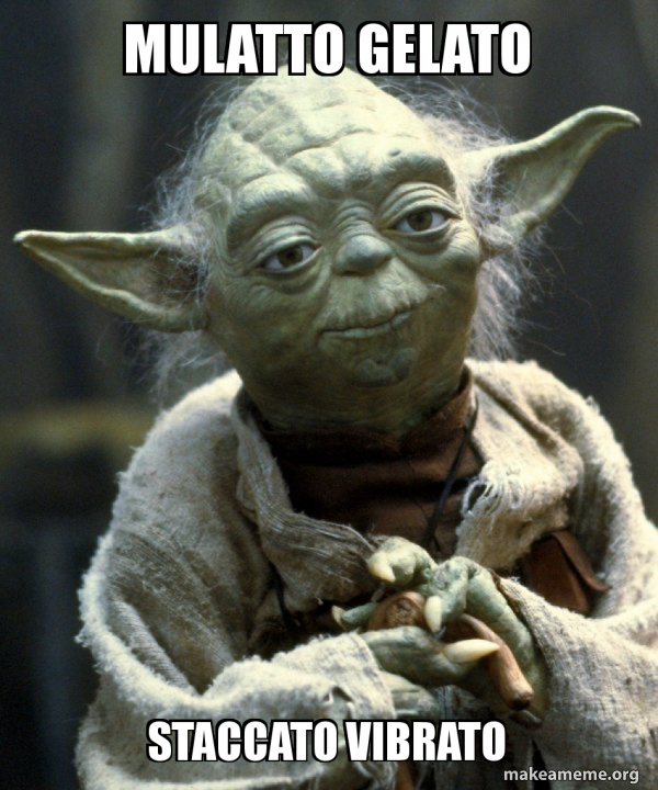 mulatto gelato staccato vibrato - Yoda Meme Generator