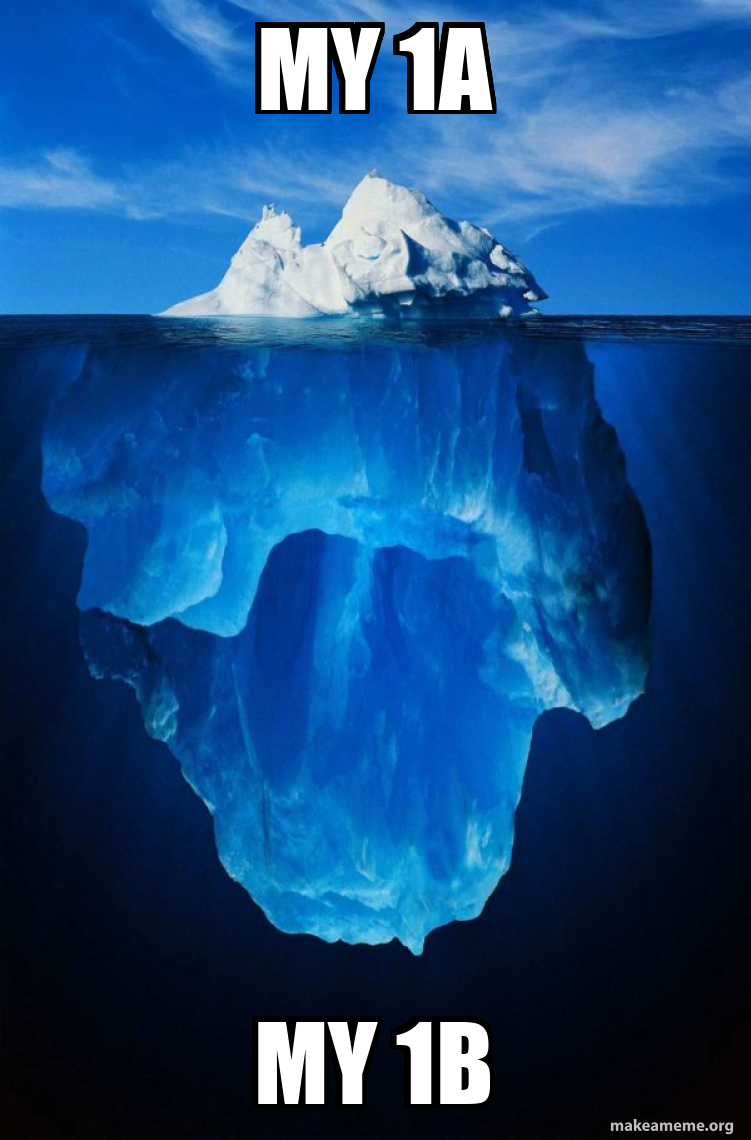 My 1A My 1B - Iceberg Meme Generator