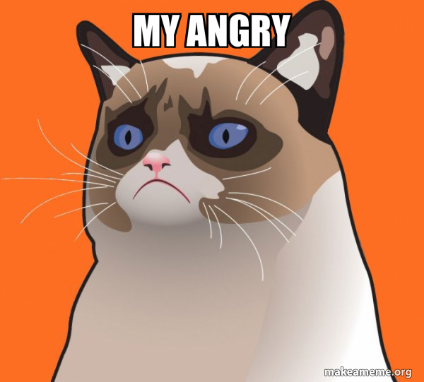 My angry - Cartoon Grumpy Cat Meme Generator