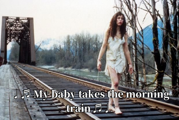 â™©â™¬ My baby takes the morning train â™¬â™© Meme Generator