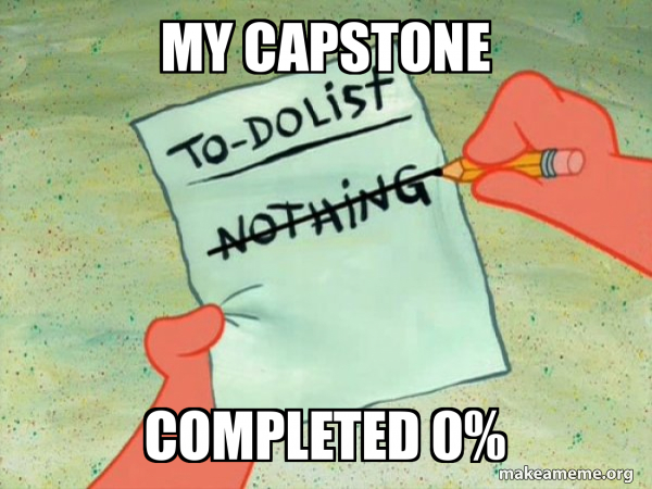 My capstone completed 0% - TO-DO List | Make a Meme