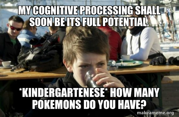 My cognitive processing shall soon be its full potential ...