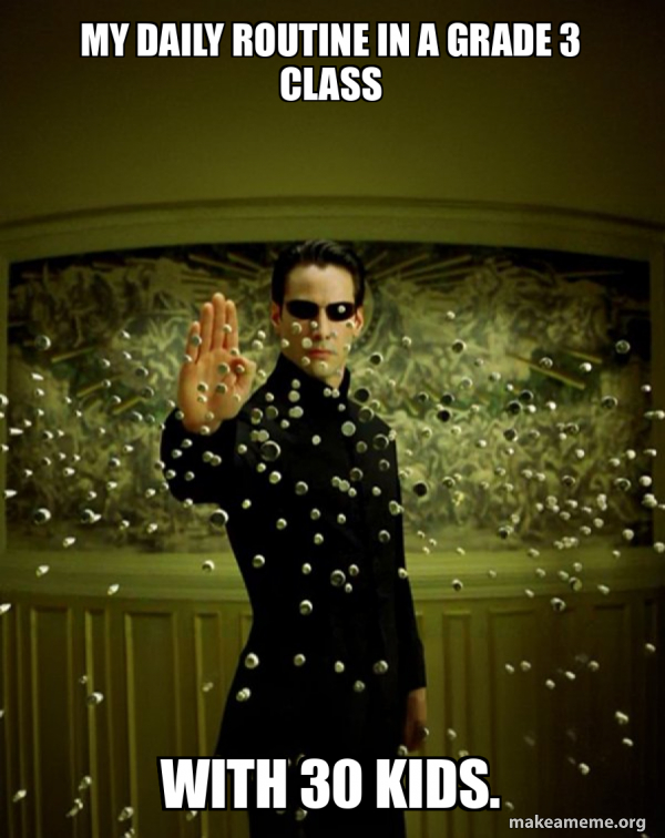 My daily routine in a grade 3 class with 30 kids. - Neo Stopping ...