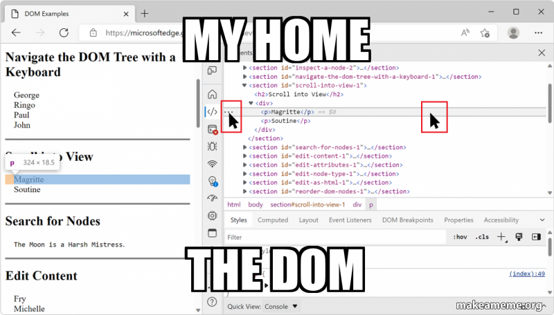 MY HOME THE DOM Meme Generator
