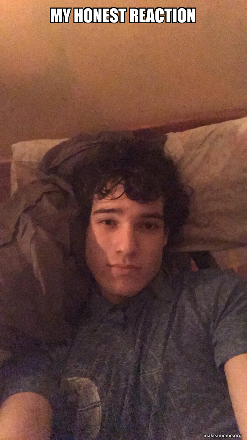 my honest reaction Meme Generator