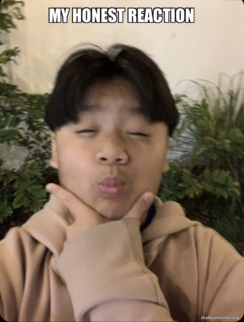 My honest reaction Meme Generator