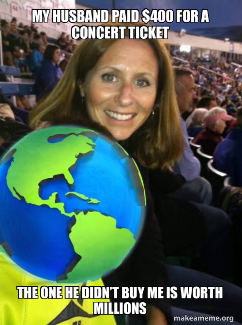 My husband paid $400 for a concert ticket The one he didn’t Buy me is ...