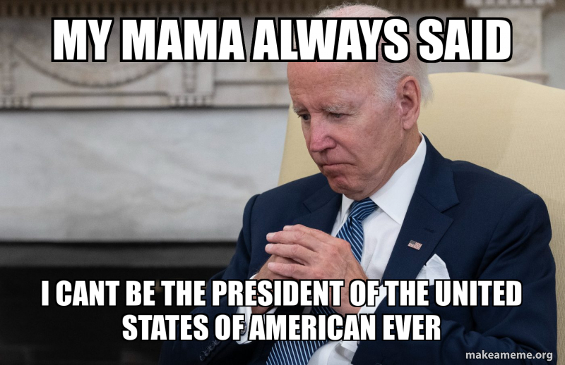 My mama always said I cant be the president of the united states of ...