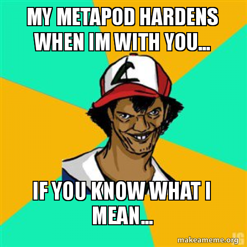 my metapod hardens when im with you... if you know what I mean ...