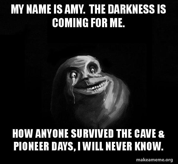 My name is Amy. The darkness is coming for me. How anyone survived the ...