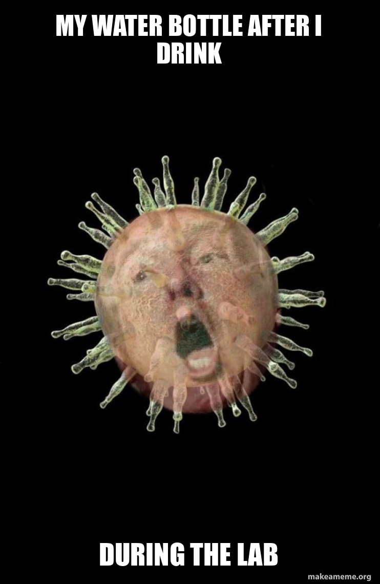 my water bottle after i drink during the lab - Trumpvirus TrumpPandemic ...