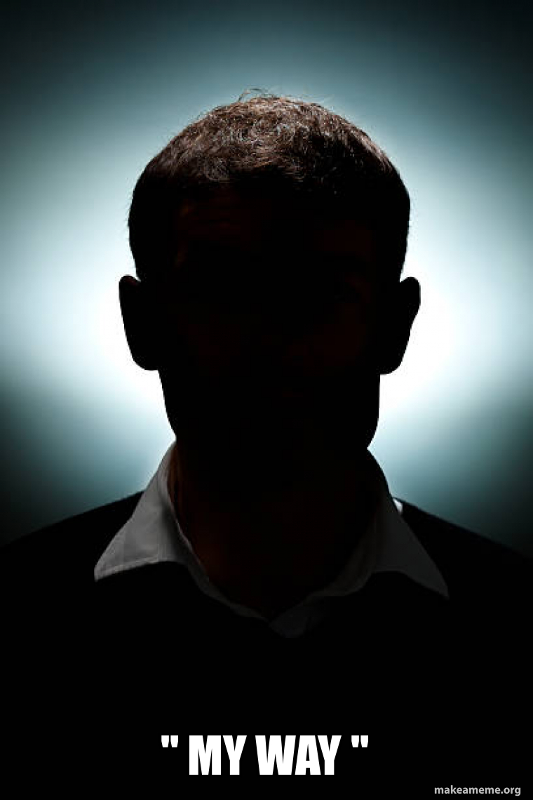 " my way " Meme Generator