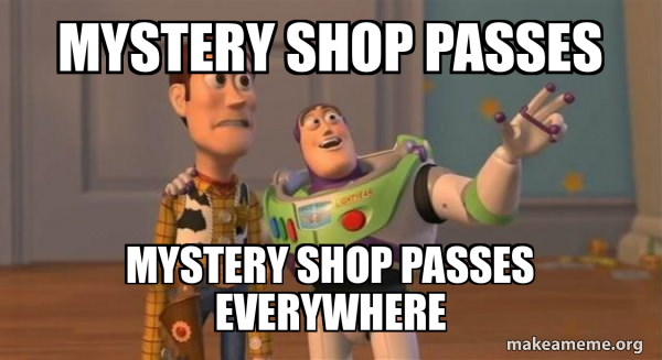 Mystery Shop Passes Mystery shop passes everywhere - Buzz and Woody ...