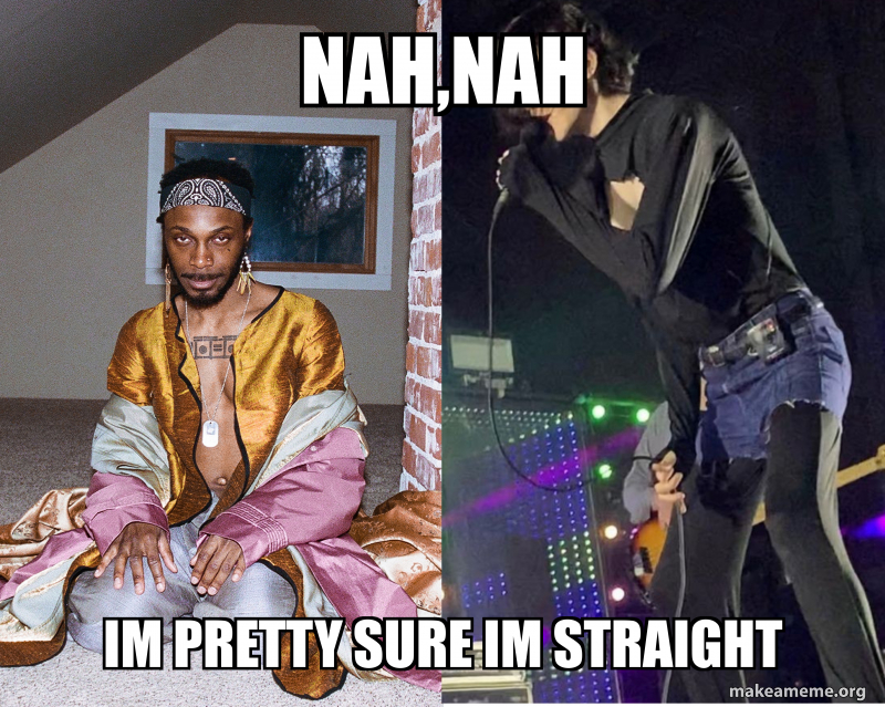 Nah,nah Im pretty sure im straight Meme Generator