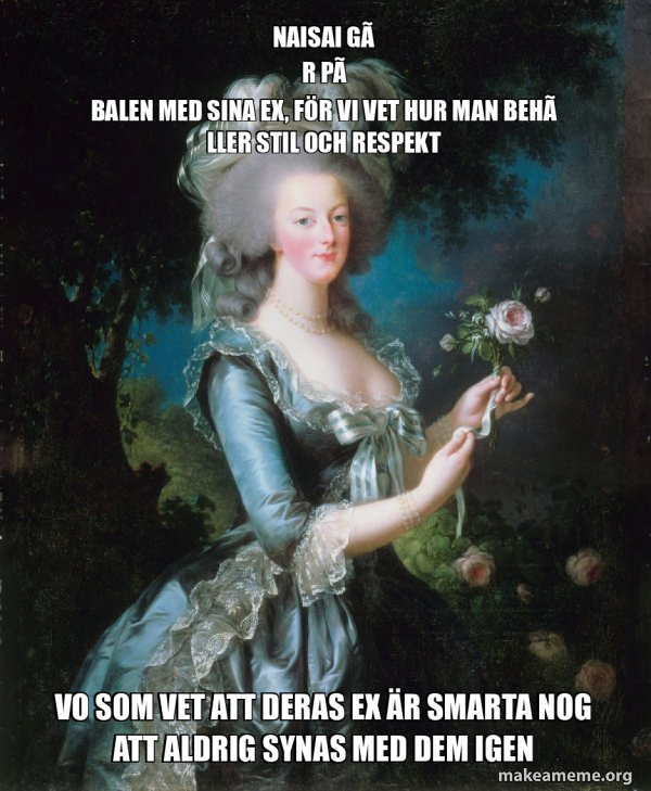 NaiSai går på balen med sina ex, för vi vet hur man behåller stil och ...