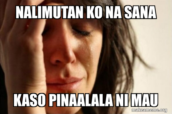 Nalimutan ko na sana kaso pinaalala ni MAU - First World Problems Meme ...