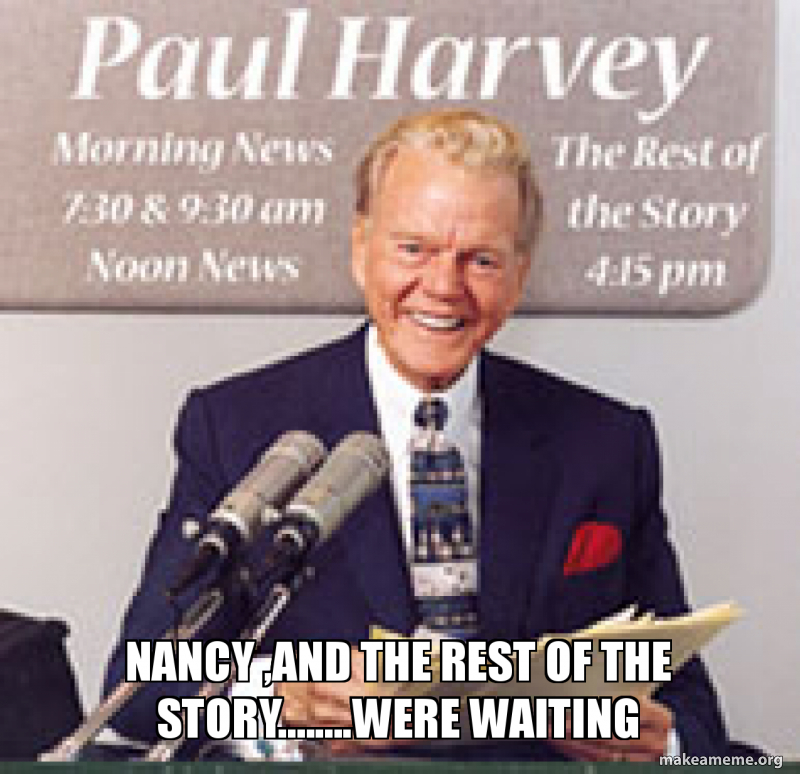 Nancy ,and the rest of the story........were waiting Meme Generator