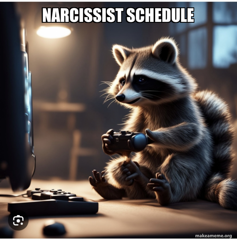 NARCISSIST schedule Meme Generator
