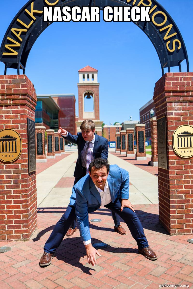 Nascar check Meme Generator