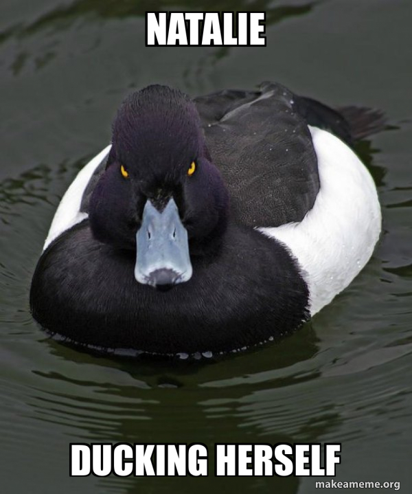 Natalie ducking herself - Revenge Duck ( Angry Advice Duck ) Meme Generator