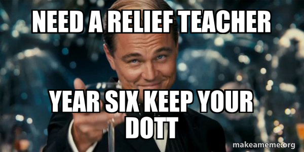 Need a relief teacher Year six keep your dott - Great Gatsby Reaction ...