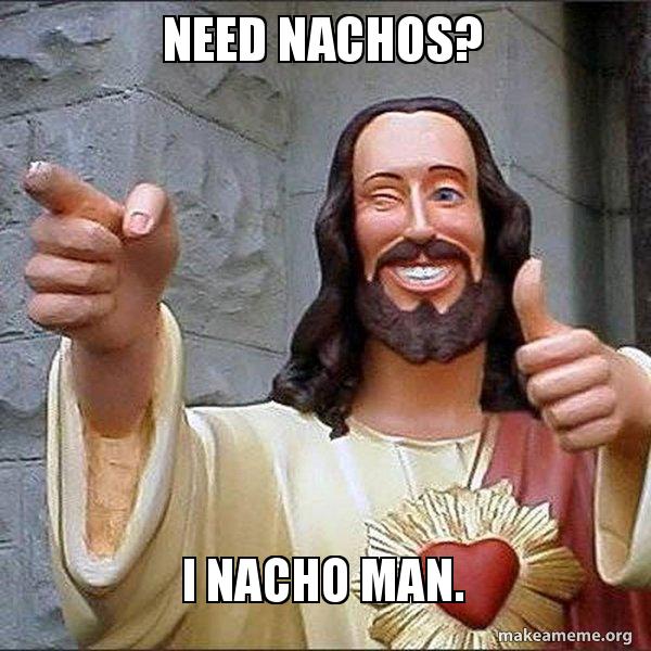 Nacho Man Memes Nacho Nacho Man Funny Food Pun Jigsaw Puzzle By Jacob