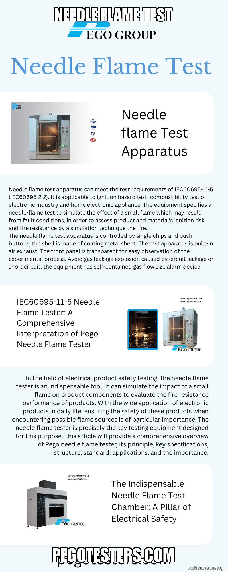 Needle Flame Test pegotesters.com - Looking for a reliable needle flame ...