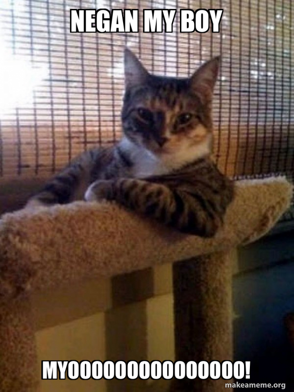 negan my boy Myooooooooooooooo! - The Most Interesting Cat in the World ...