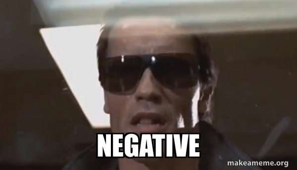 negative - The Terminator Meme Generator