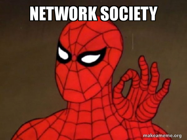 network society - Spiderman - Care factor Zero Meme Generator