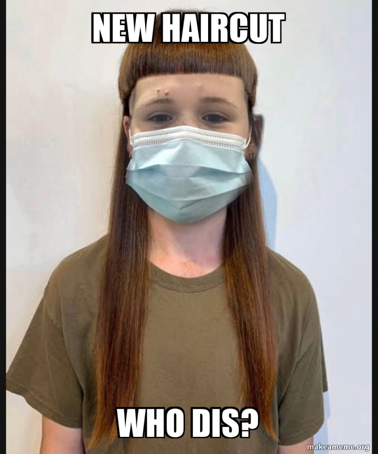 Long Haircut Memes Funny Birthday Cards. Funny Cards. Funny Happy