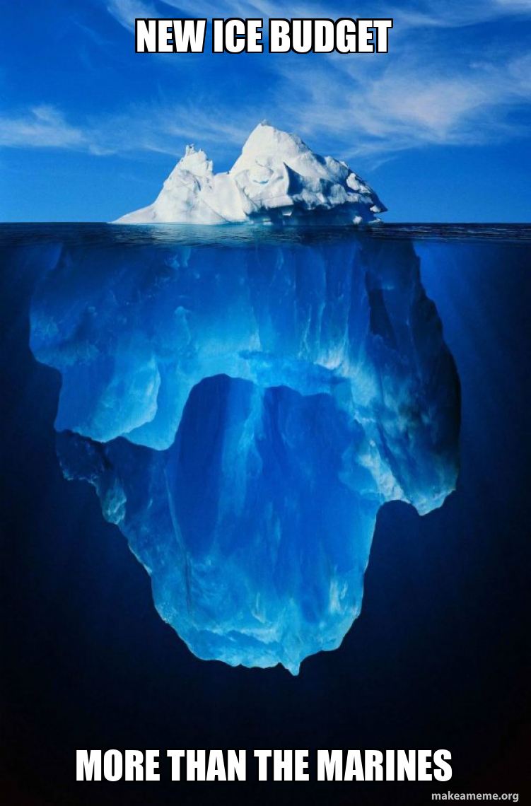 New ICE Budget More than the Marines - Iceberg Meme Generator