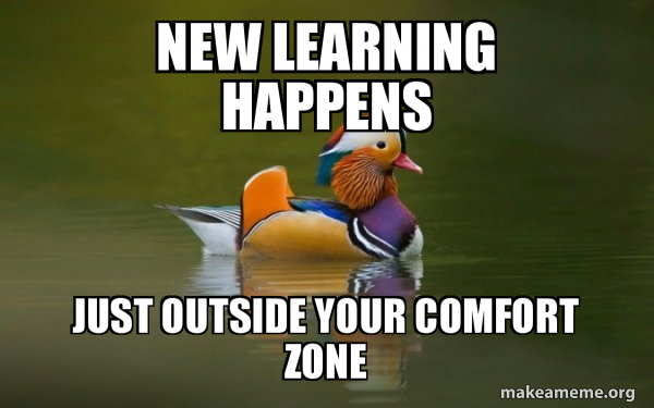 NEW LEARNING happens just outside your COMFORT ZONE - Fashionable ...