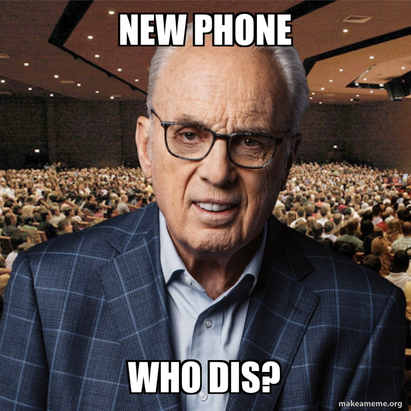 NEW PHONE WHO DIS? Meme Generator