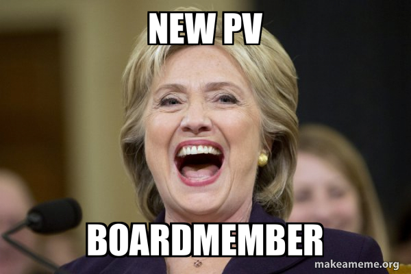 New PV Boardmember - Hillary Clinton Laughs Meme Generator