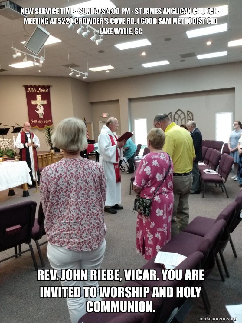 new service time - sundays 4:00 pm - st james anglican church - meeting ...