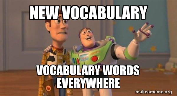 New vocabulary Vocabulary words everywhere - Buzz and Woody (Toy Story ...