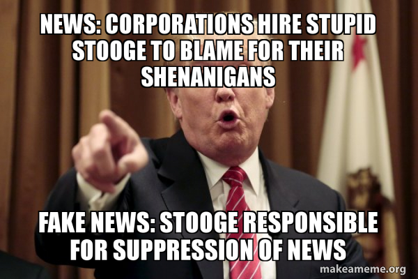 NEWs: corporations hire stupid stooge to blame for their shenanigans ...