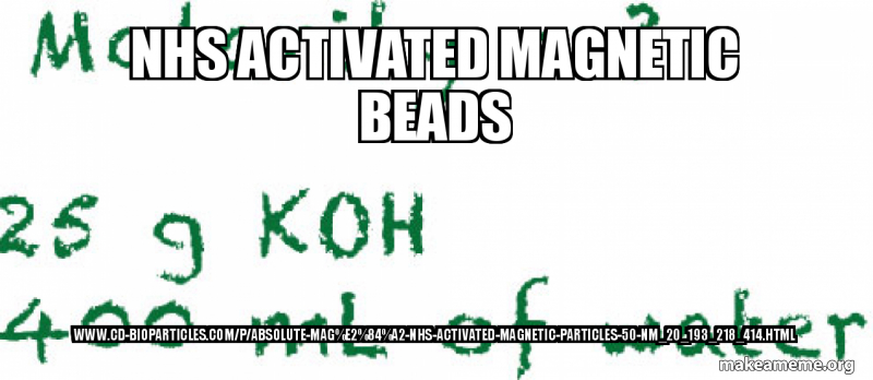 nhs activated magnetic beads www.cd-bioparticles.com/p/Absolute-Mag%E2 ...