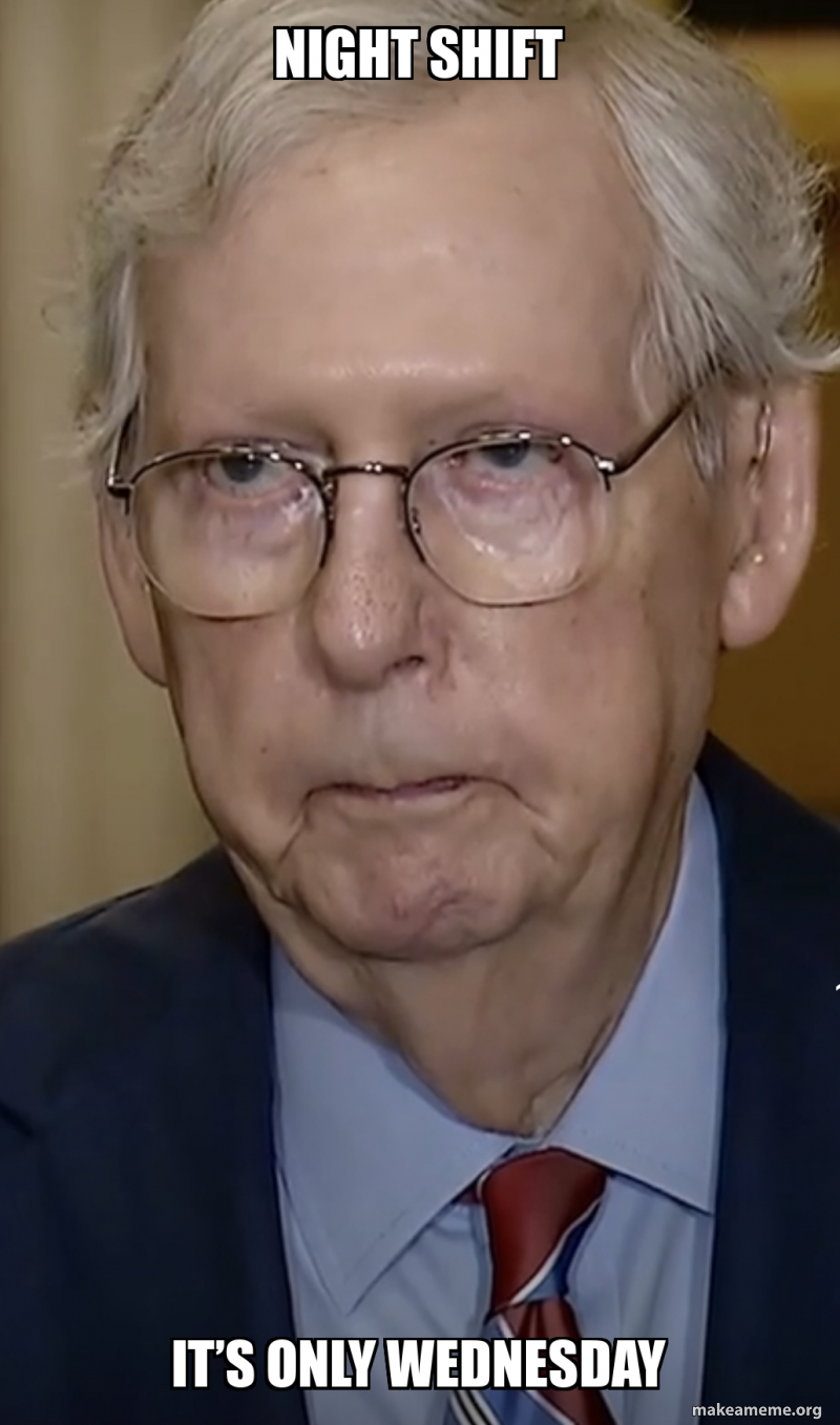 Night shift It’s Only wednesday Meme Generator