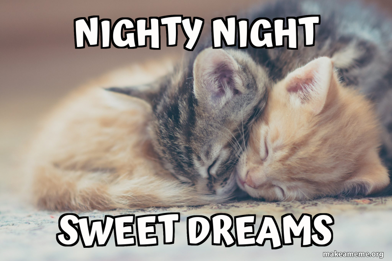 Nighty Night Sweet Dreams Meme Generator