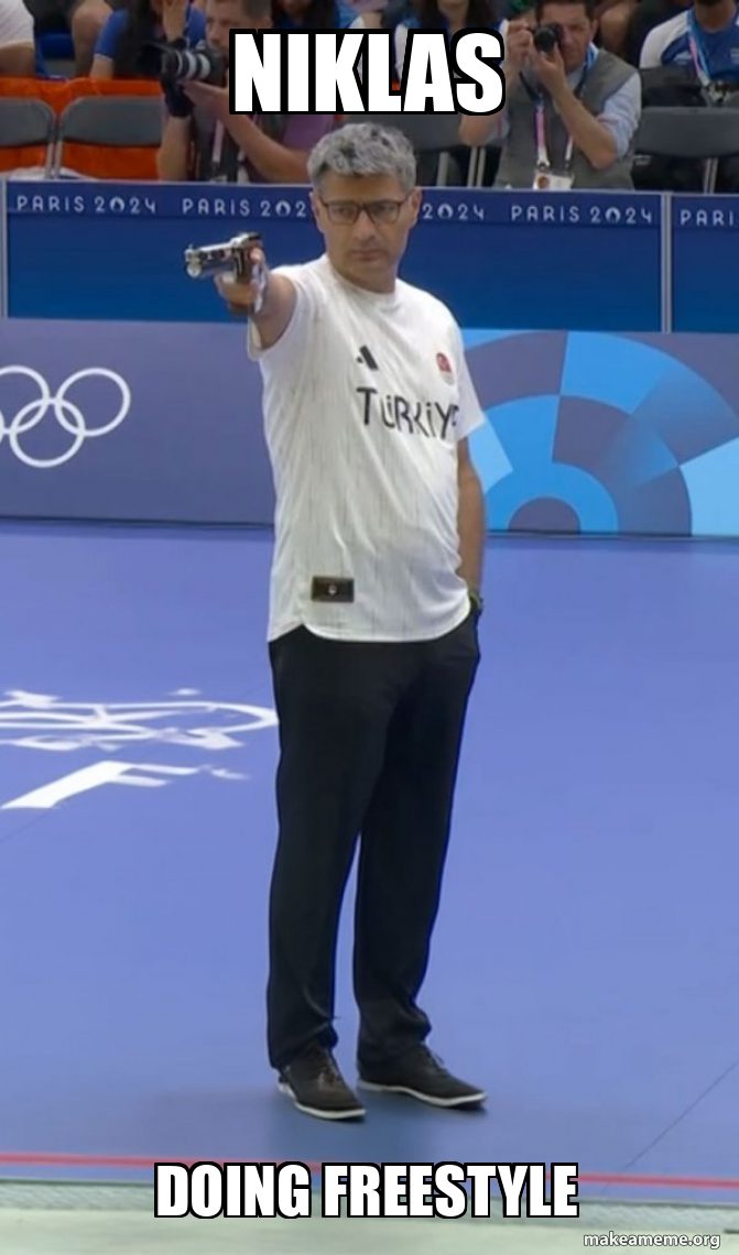 niklas doing freestyle - Yusuf Dikec Meme Generator