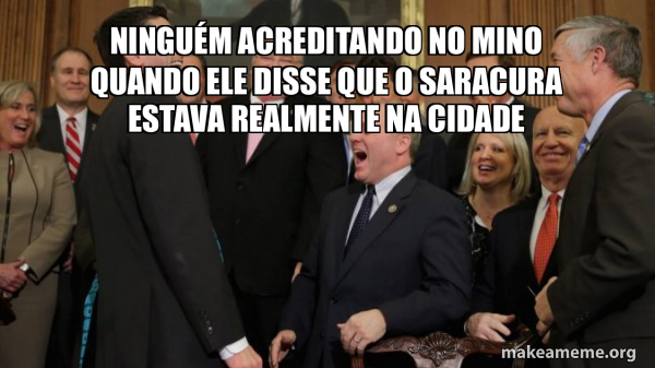 Ninguém acreditando no Mino quando ele disse que o Saracura estava ...