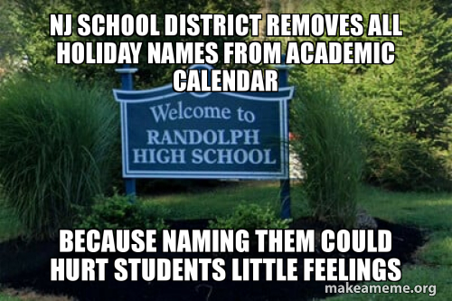 NJ school district removes all holiday names from academic calendar ...
