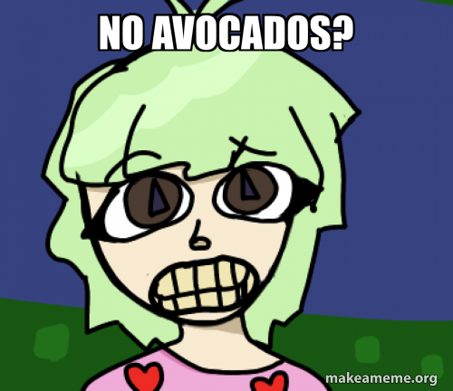 NO AVOCADOS? Meme Generator