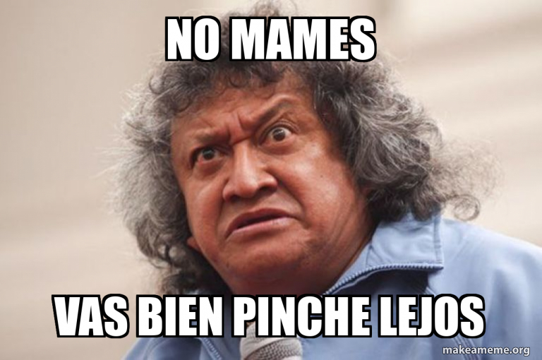 NO MAMES Vas BIEN PINCHE LEJOS Meme Generator