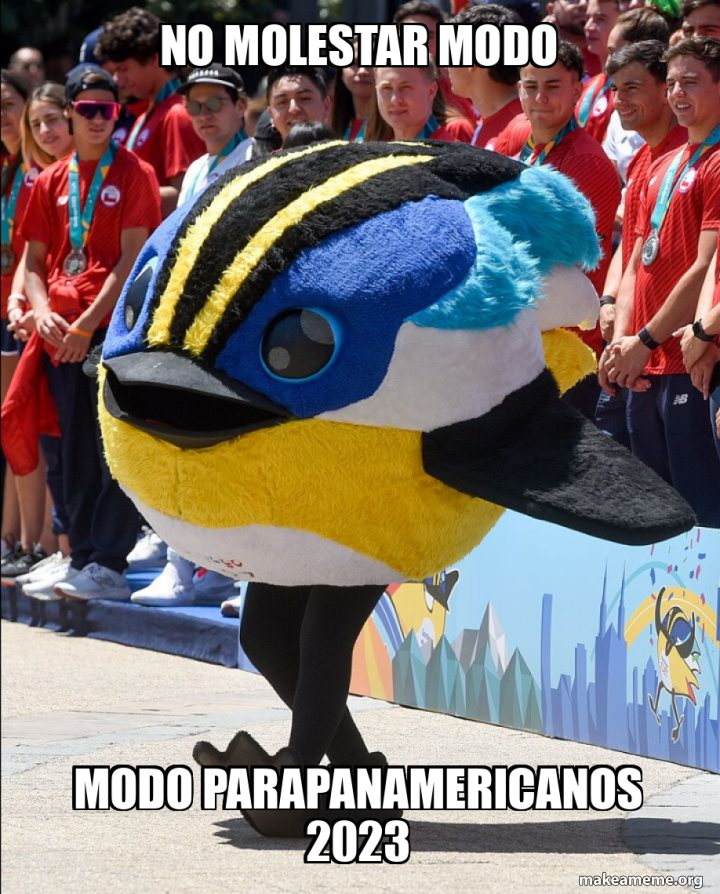 No molestar modo Modo Parapanamericanos 2023 Meme Generator